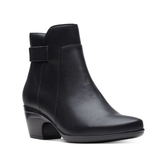 Clarks | Shoes | Clarks Collection Womens Black Emily Holly Toe Block ...